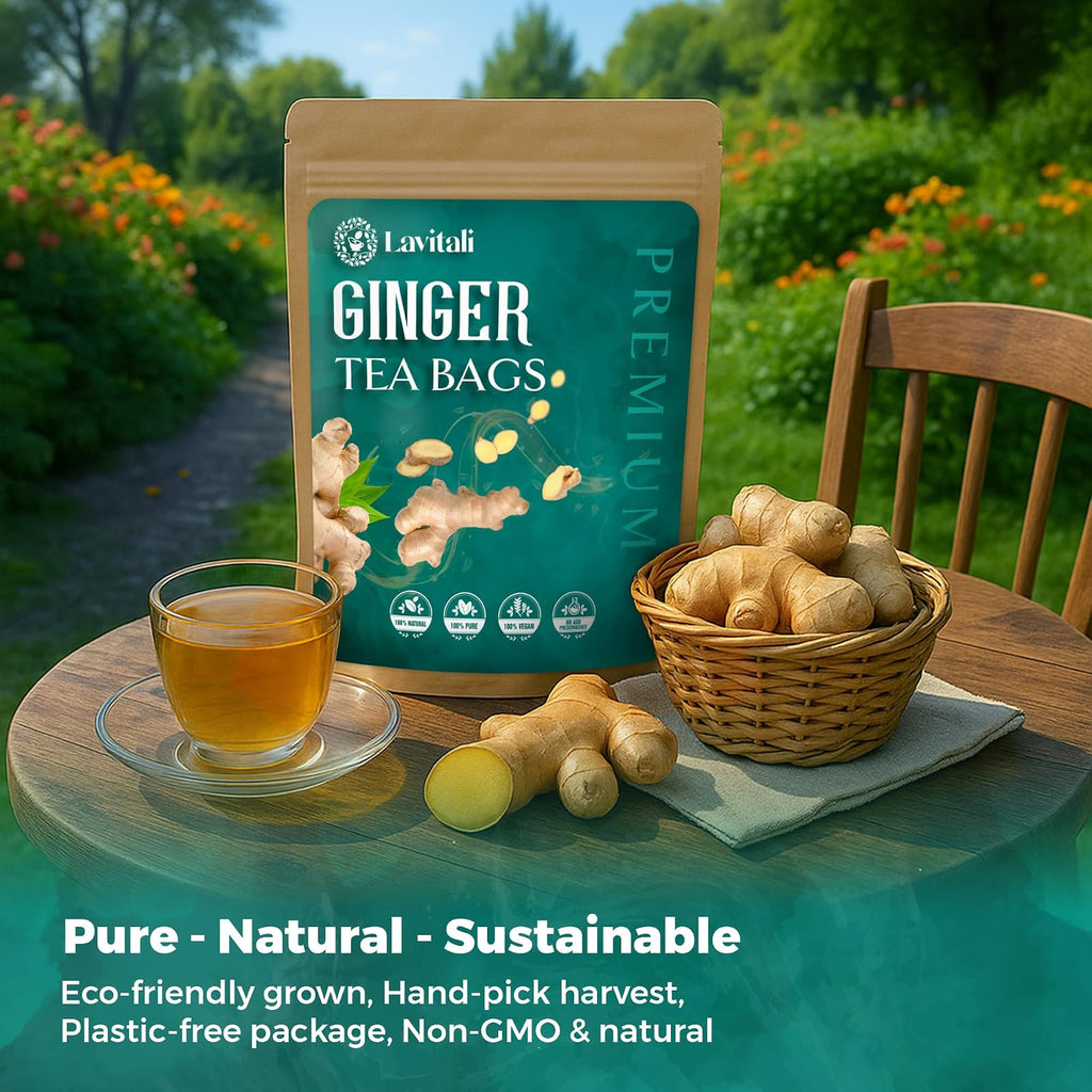 organic ginger tea bags for energy