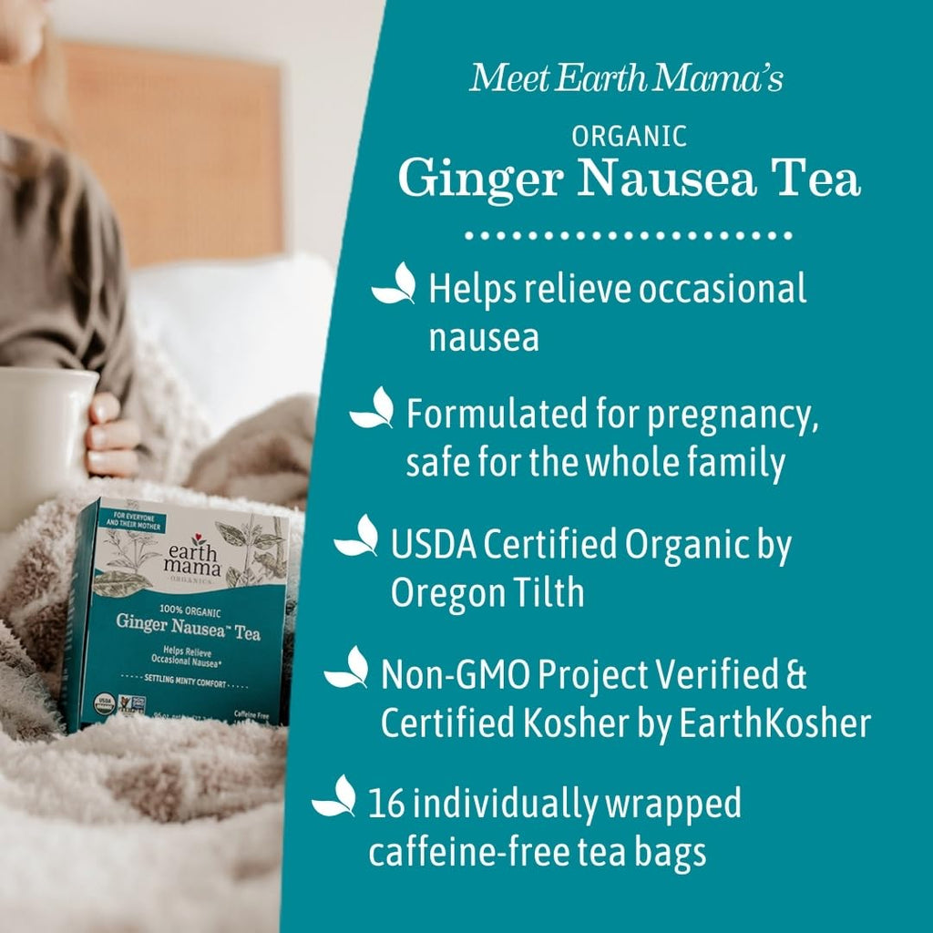 organic ginger tea with 16 teabags