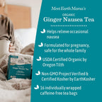 organic ginger tea with 16 teabags