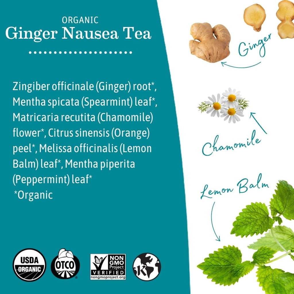 organic ginger tea with calming properties