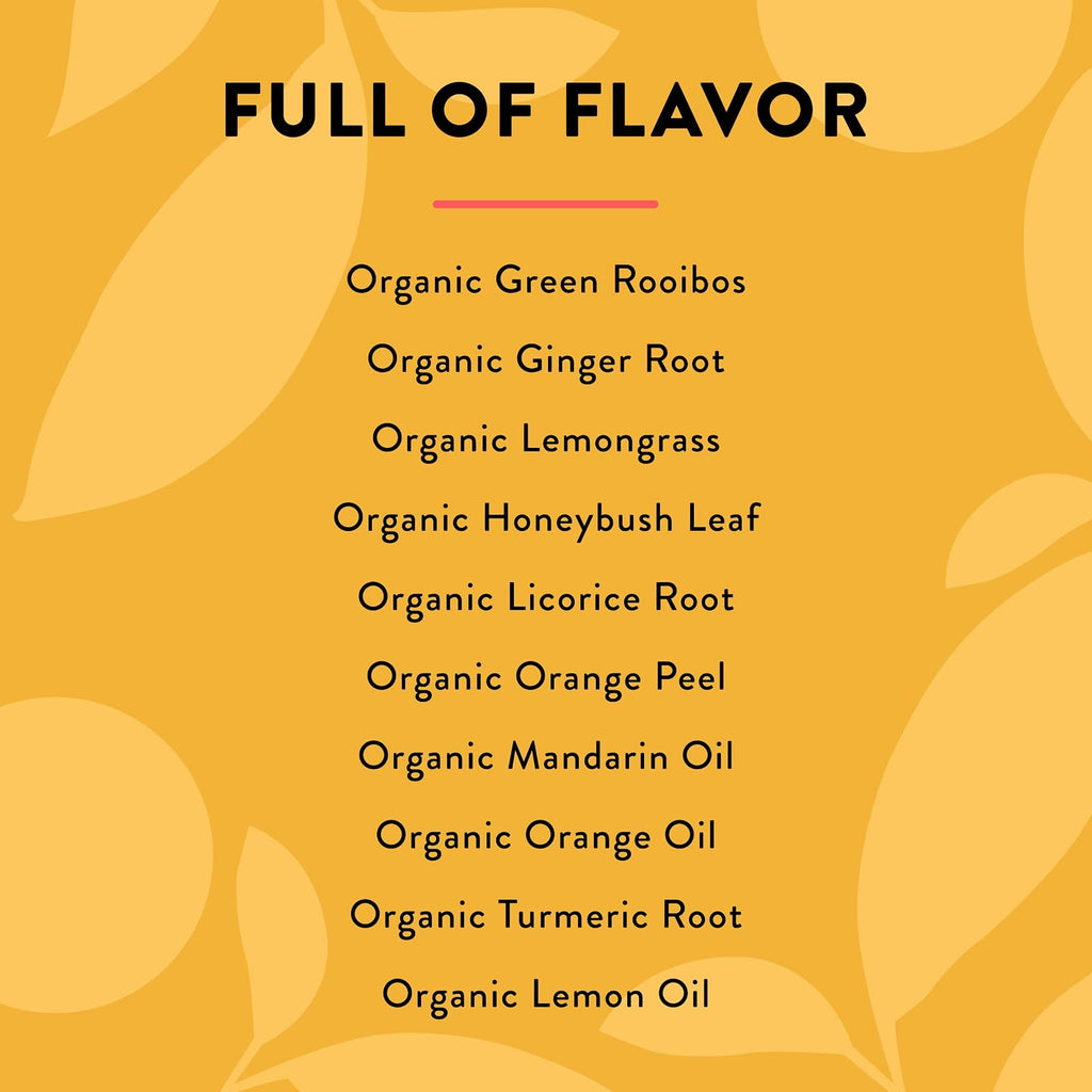 organic ginger tea with vibrant flavour