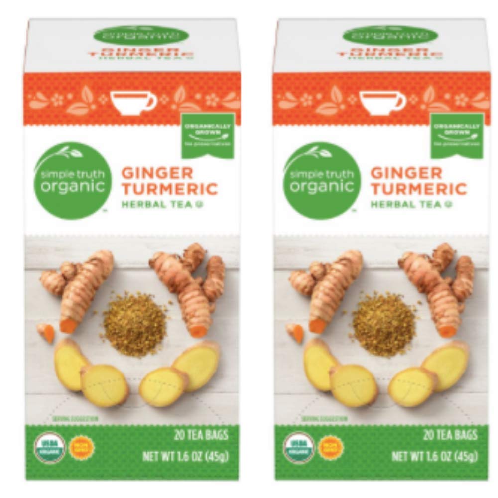 organic ginger turmeric herbal tea bags