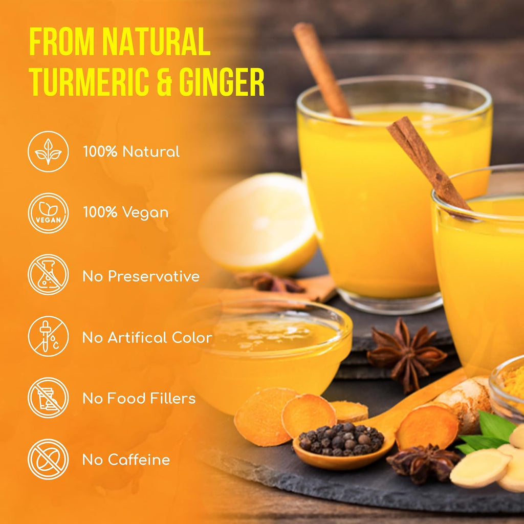 organic ginger turmeric tea for detox