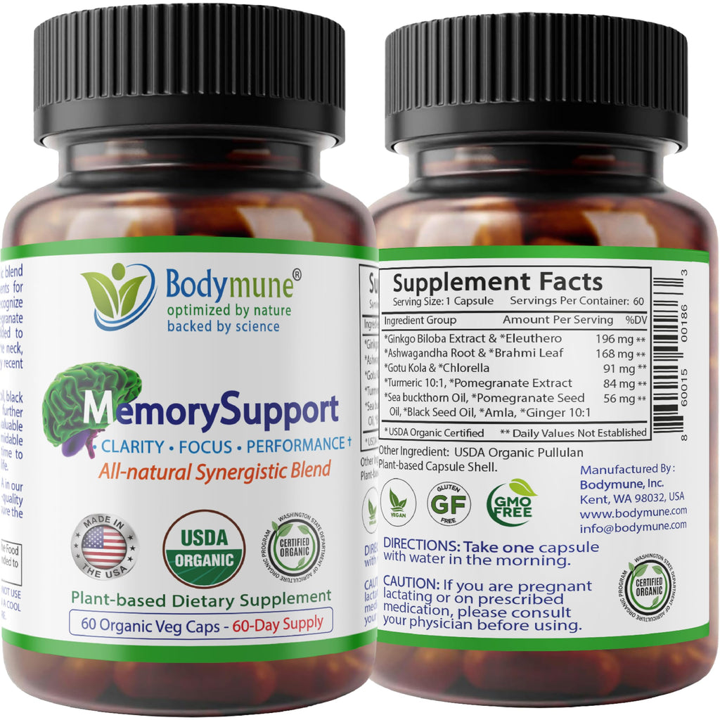 organic ginkgo biloba capsules for memory