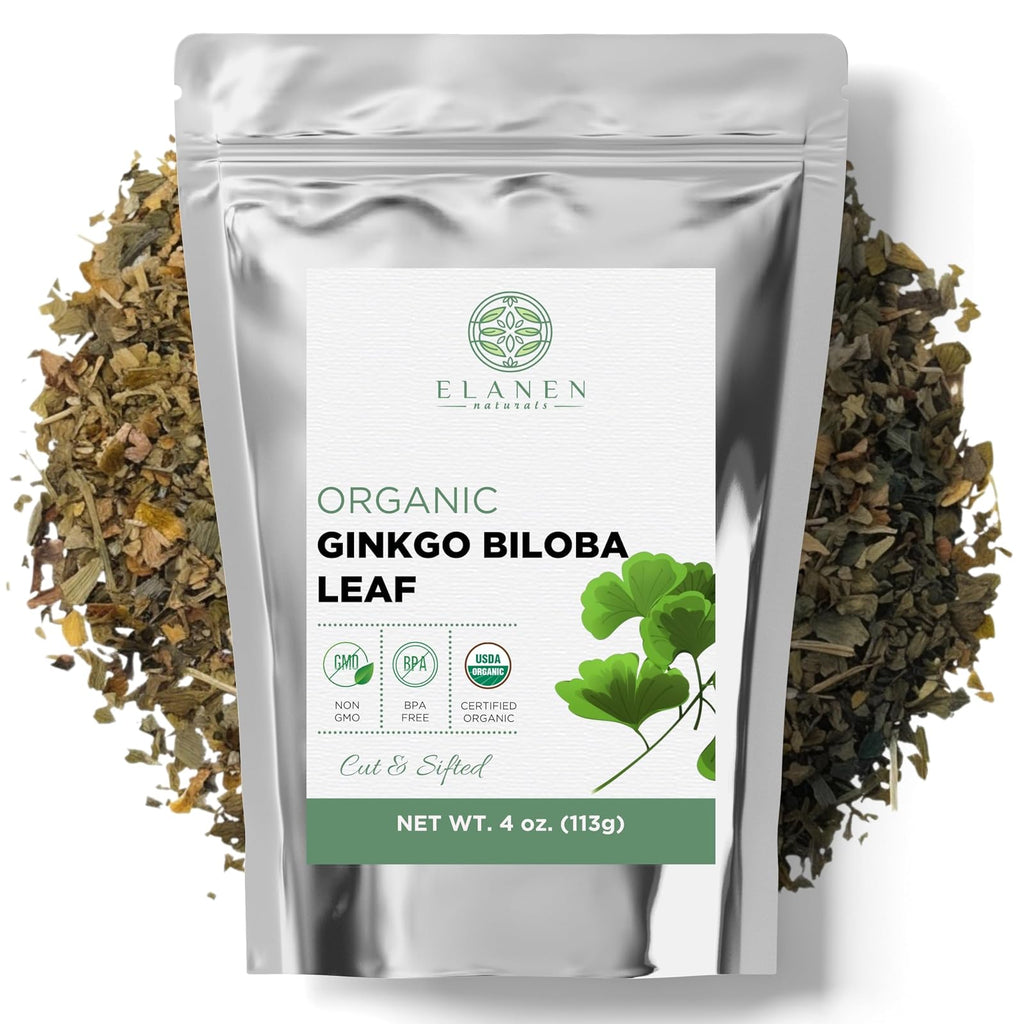 organic ginkgo biloba leaves for wellness