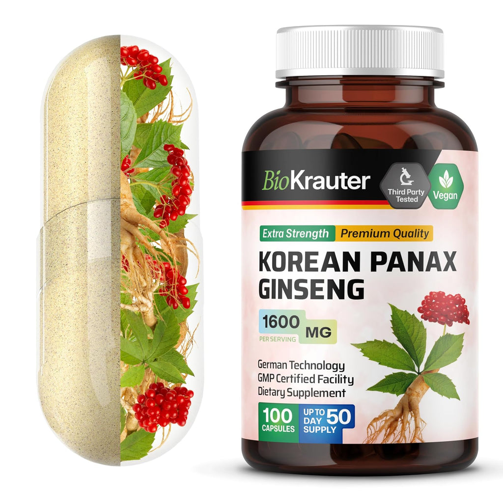 organic ginseng capsules for energy
