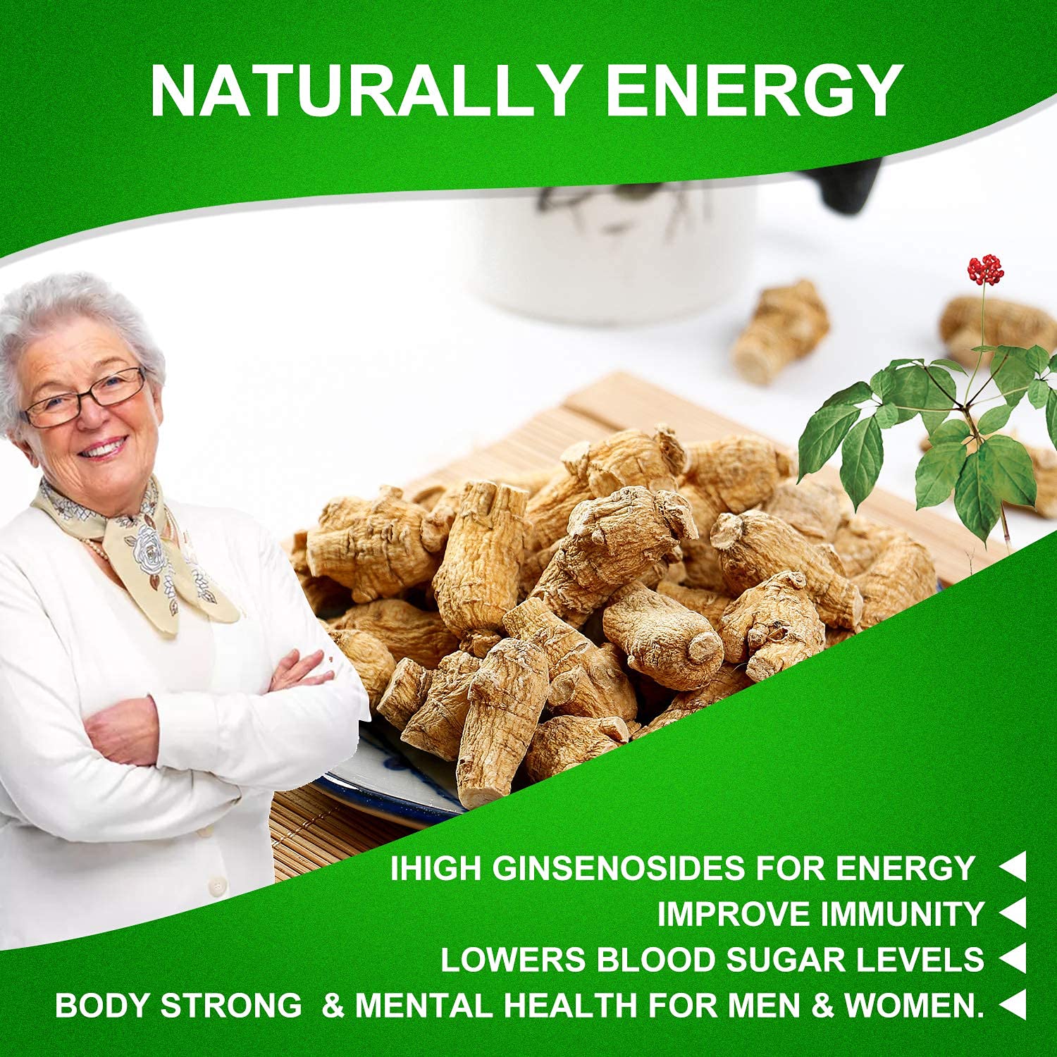 organic ginseng slices for immune support