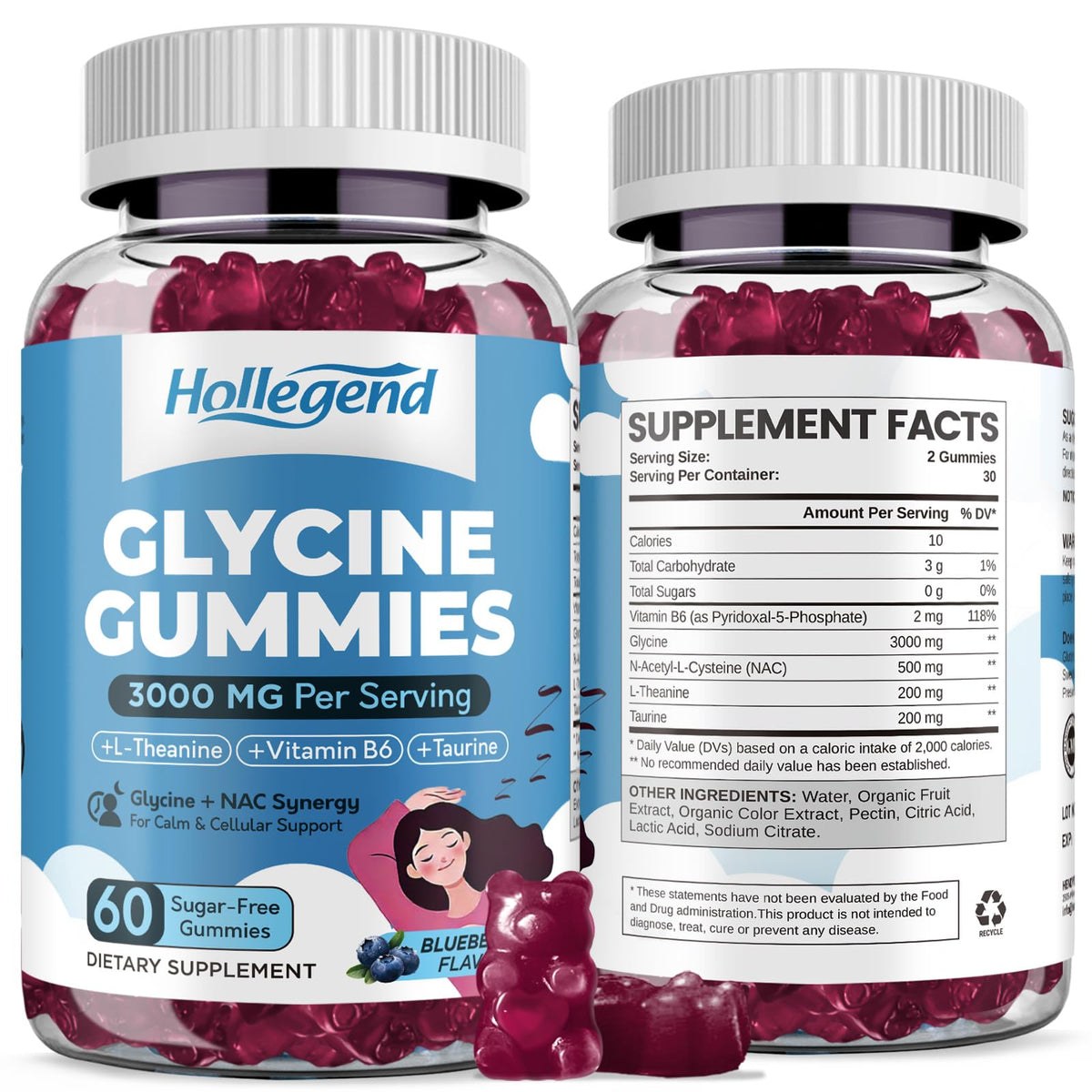 organic glycine gummies for relaxation