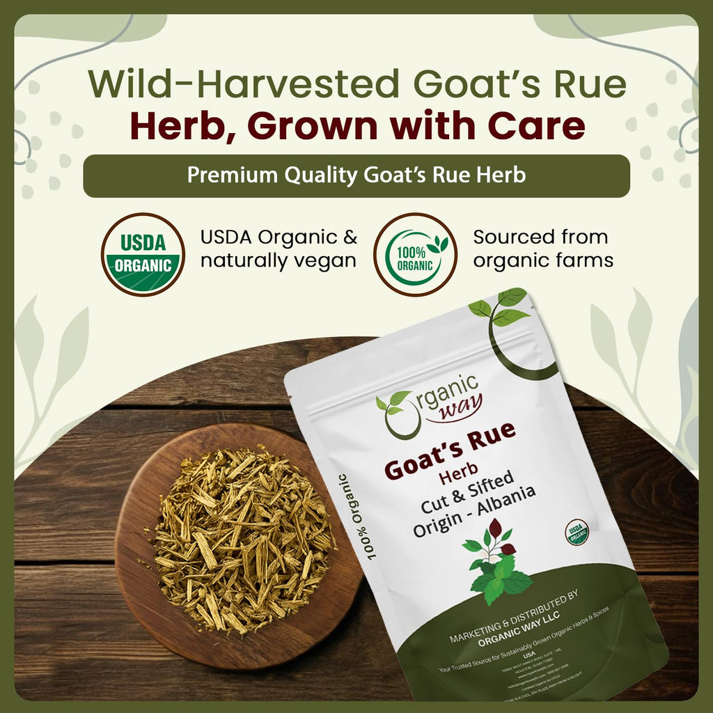 Organic goat's rue for herbal infusions