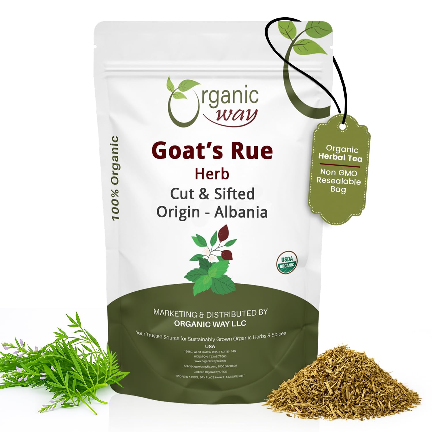 organic goat's rue herb tea