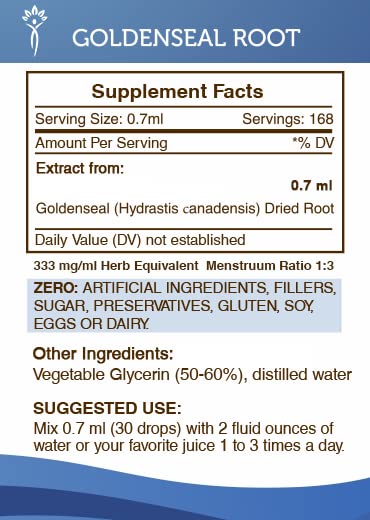 Organic goldenseal extract for health