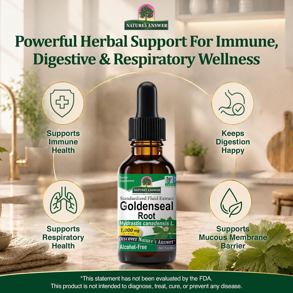 Organic Goldenseal for immune support