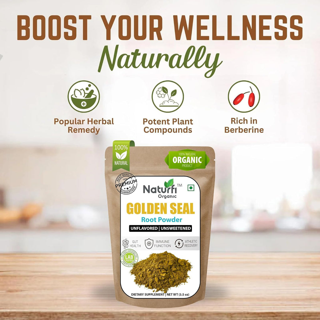 Organic goldenseal powder for immune support