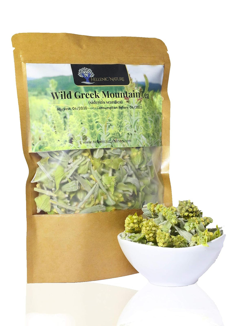 Organic Greek mountain tea for wellness