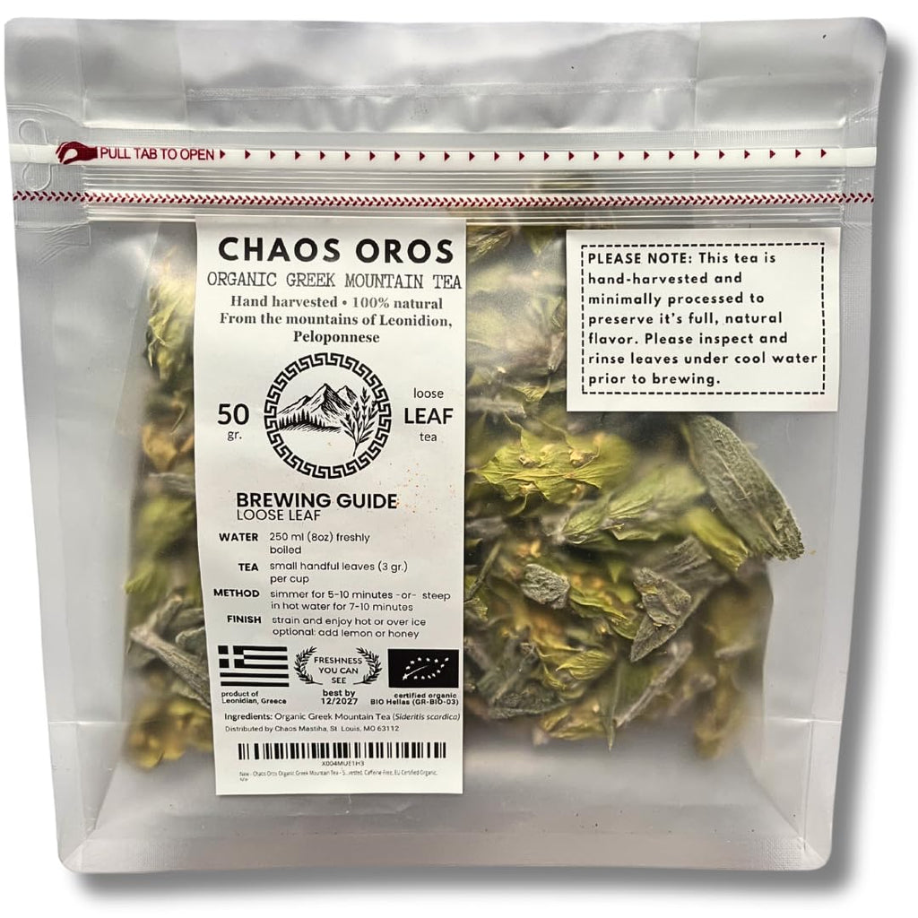 organic Greek mountain tea loose leaf
