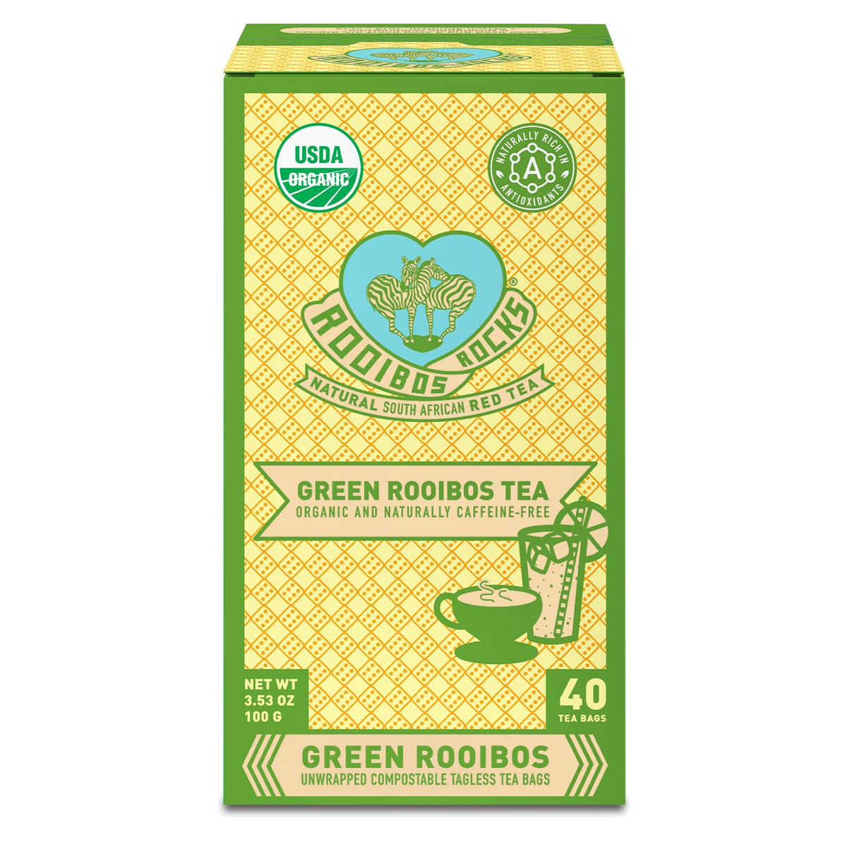 organic green rooibos tea bags