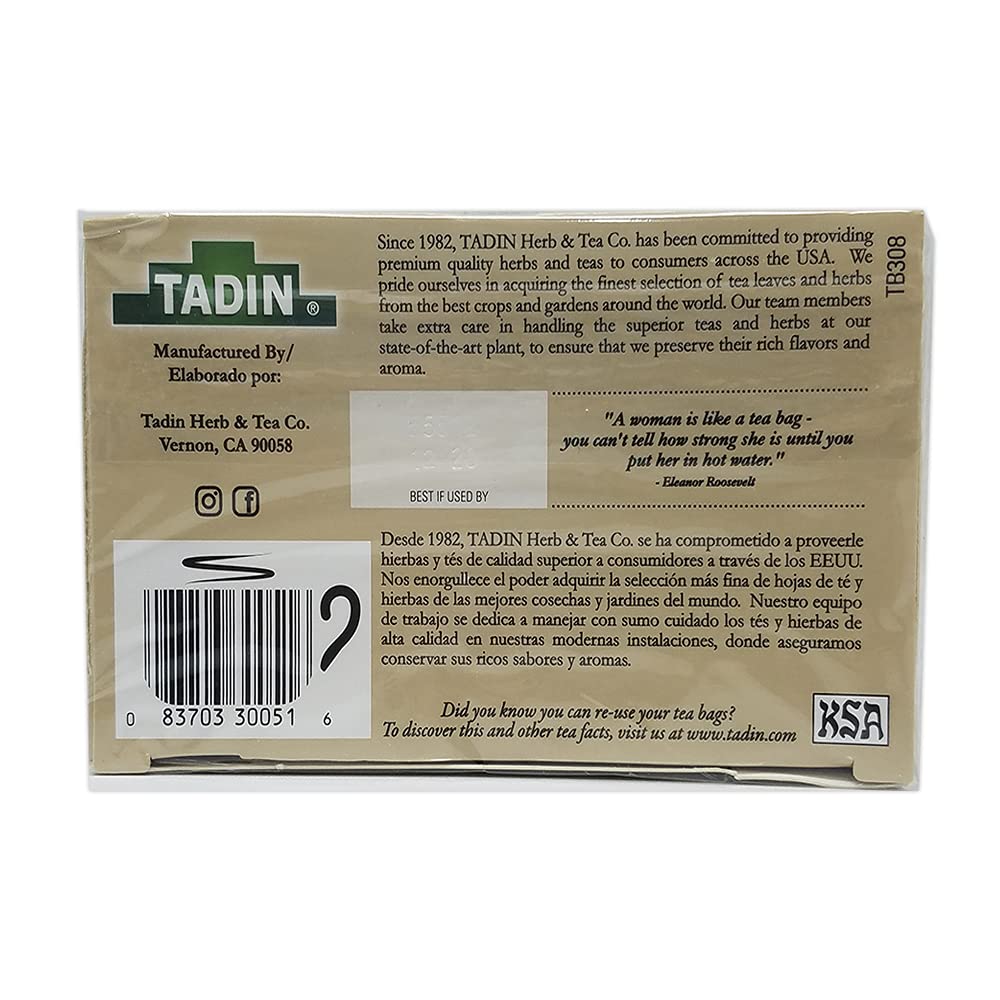 Organic green tea bags by Tadin