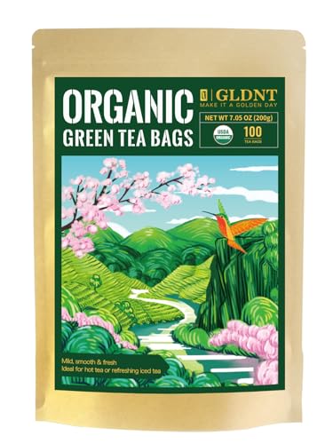 organic green tea bags for energy