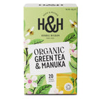 organic green tea bags with honey