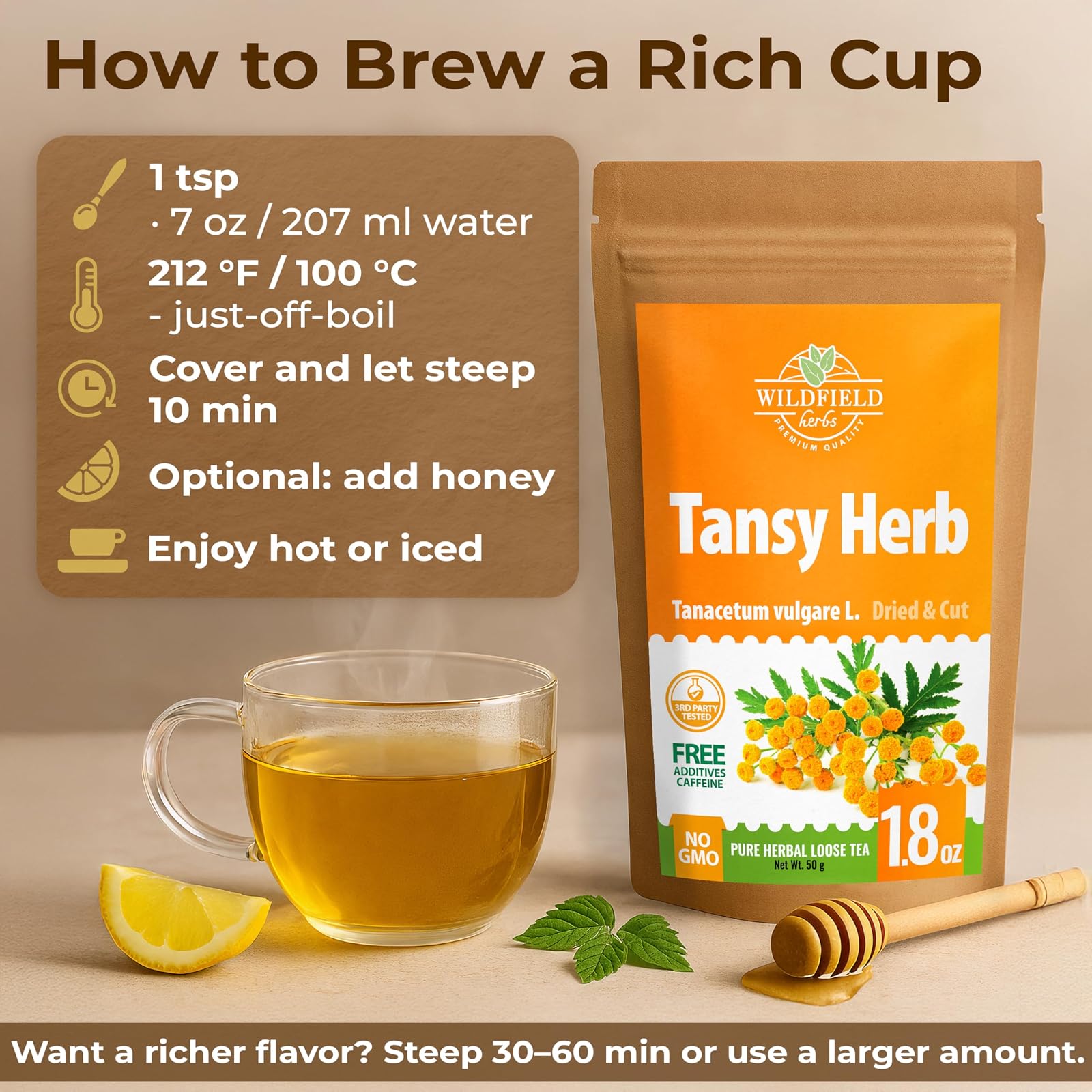 organic green tea extract with tansy