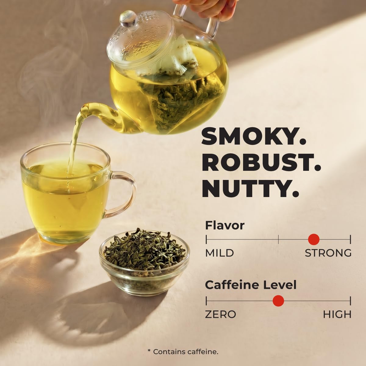 Organic green tea for energy boost