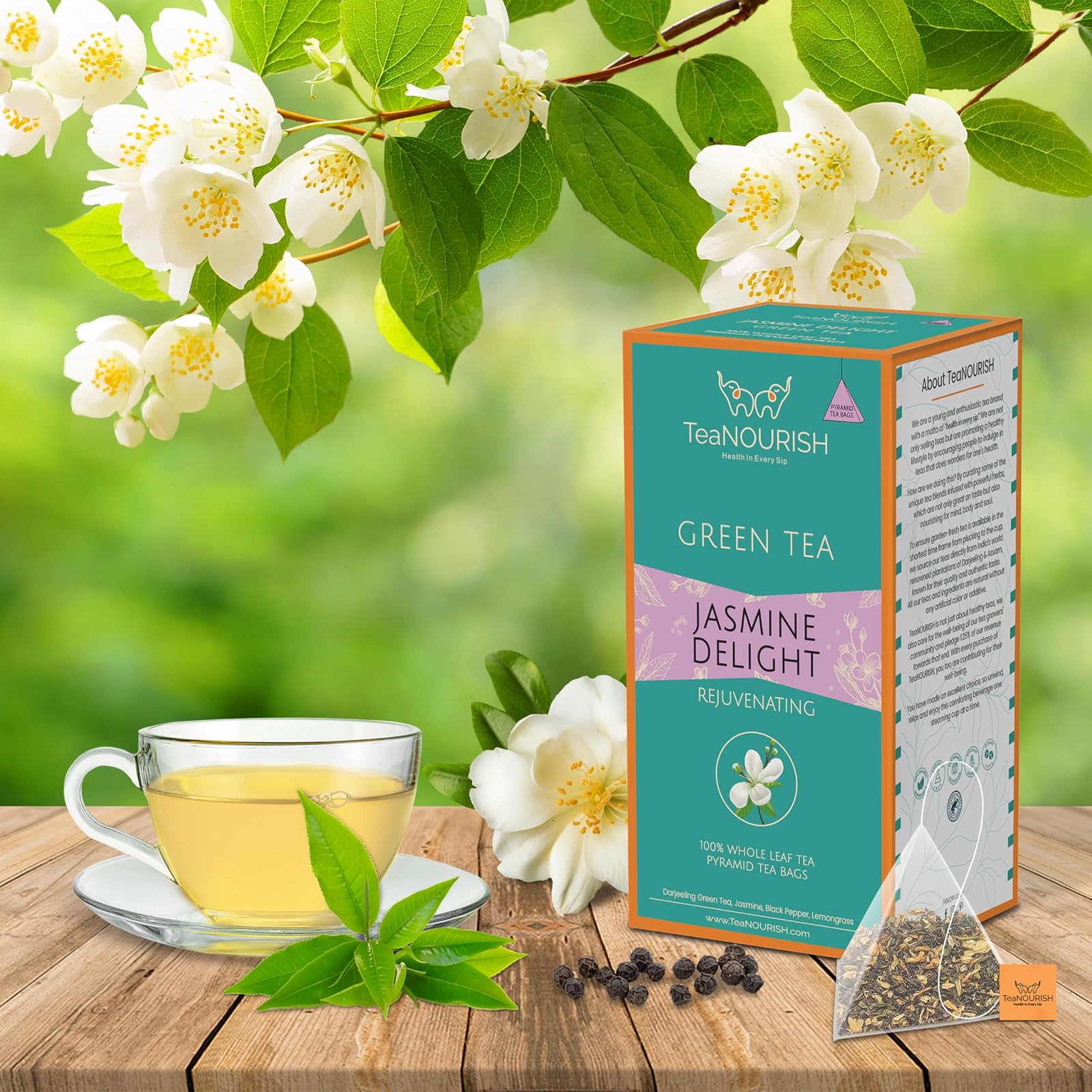 Organic green tea for relaxation