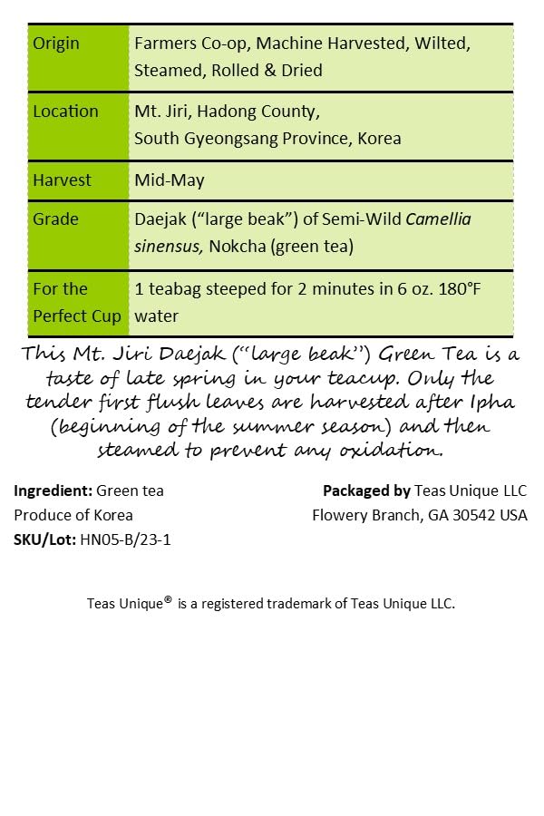 organic green tea for wellness