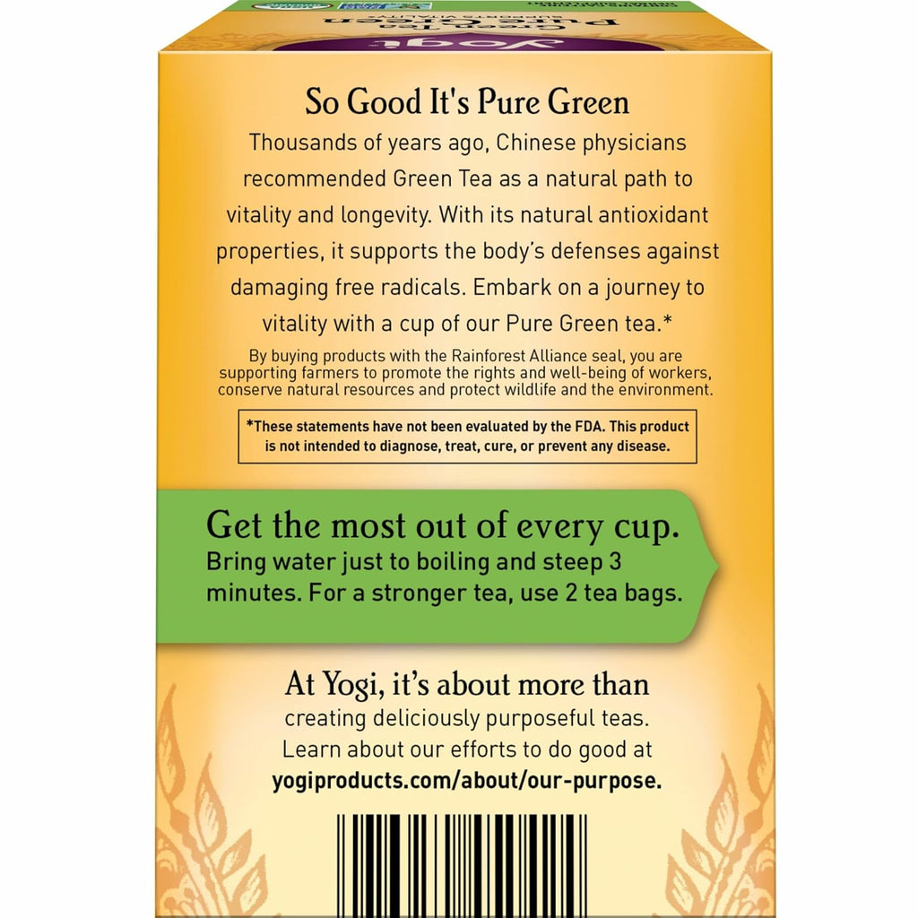 Organic green tea for wellness