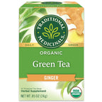 organic green tea ginger bags