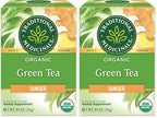 Organic green tea ginger bags
