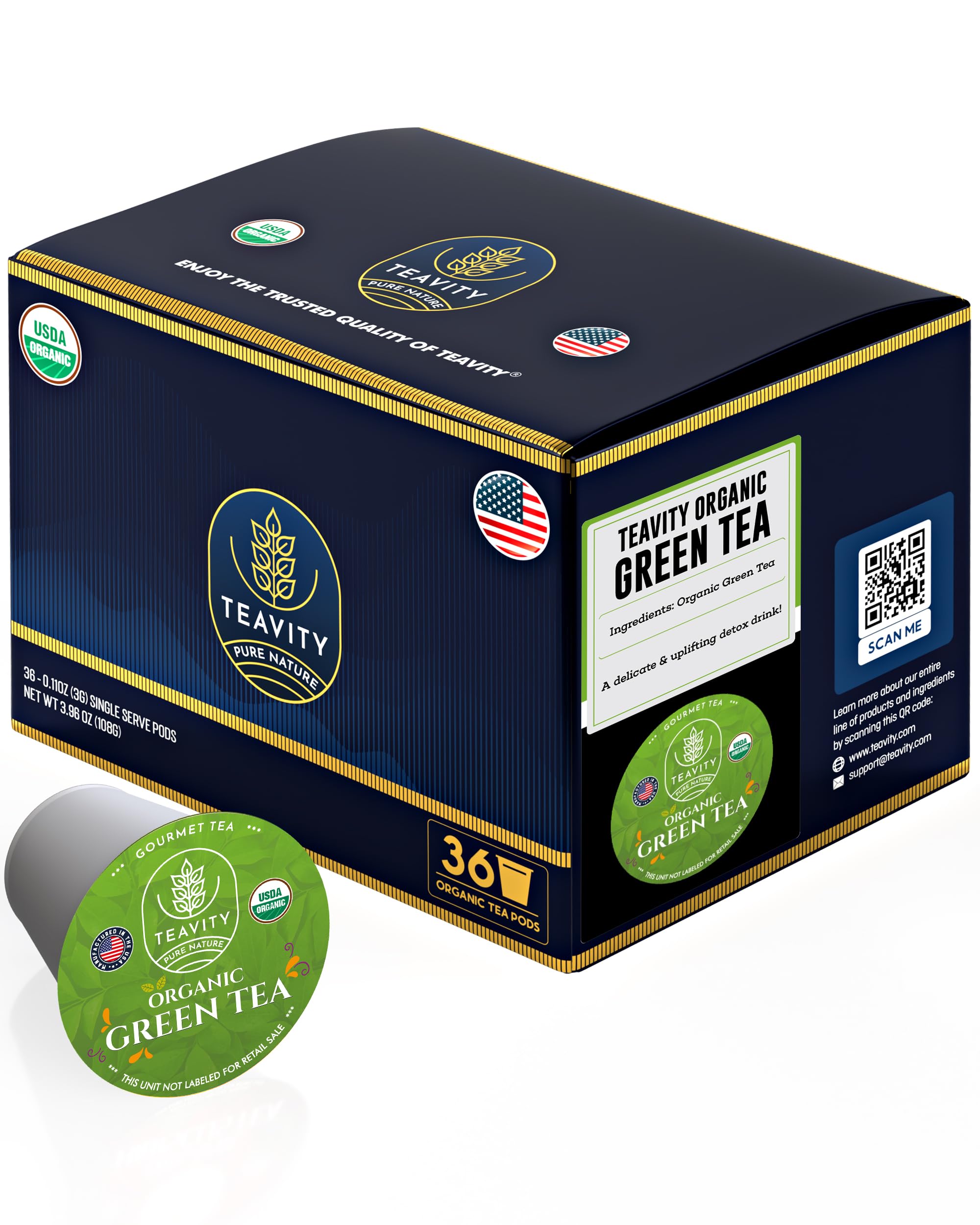 organic green tea samplers