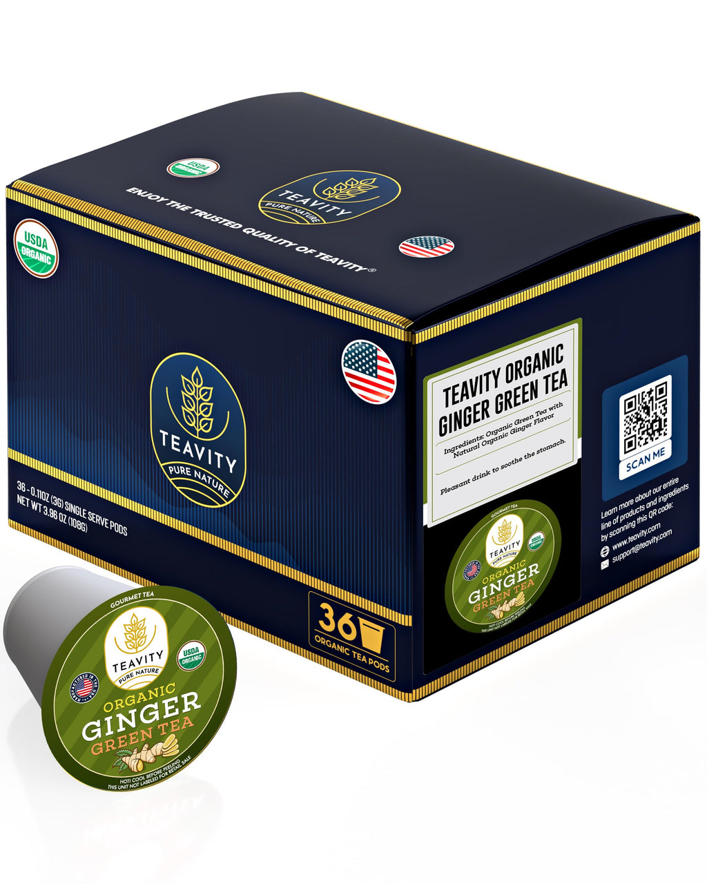 organic green tea samplers