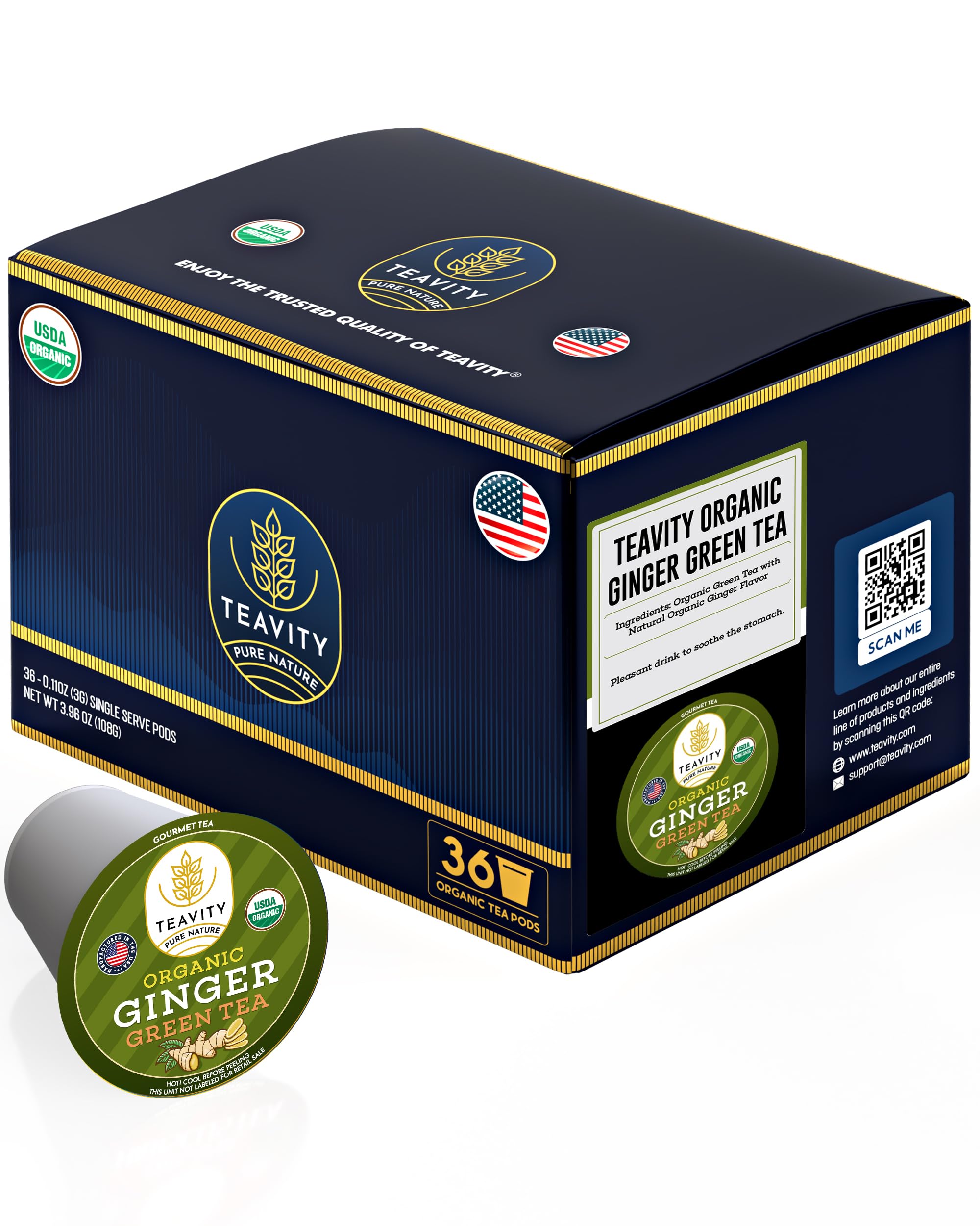 organic green tea samplers