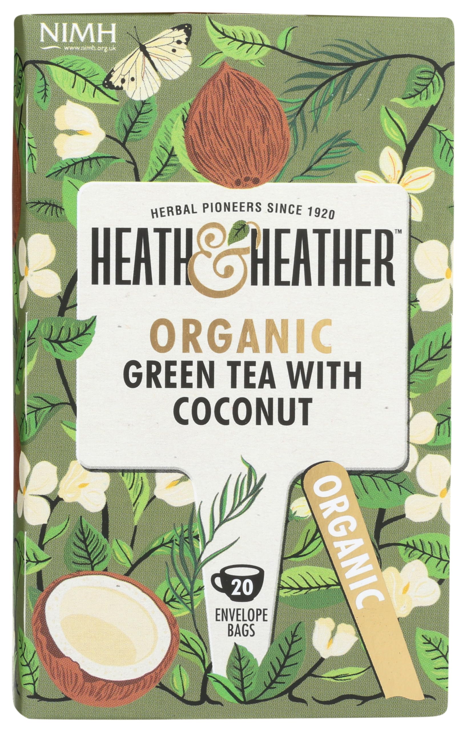 organic green tea with coconut