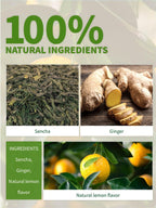 organic green tea with ginger