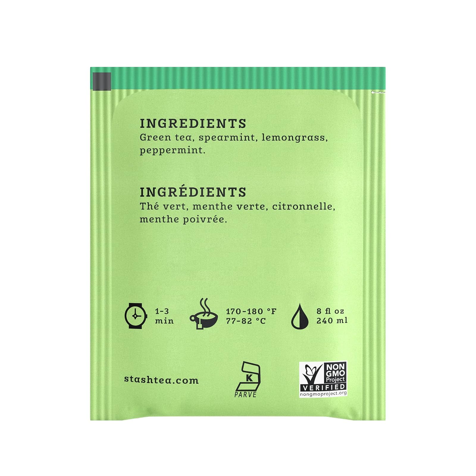 organic green tea with mint flavour