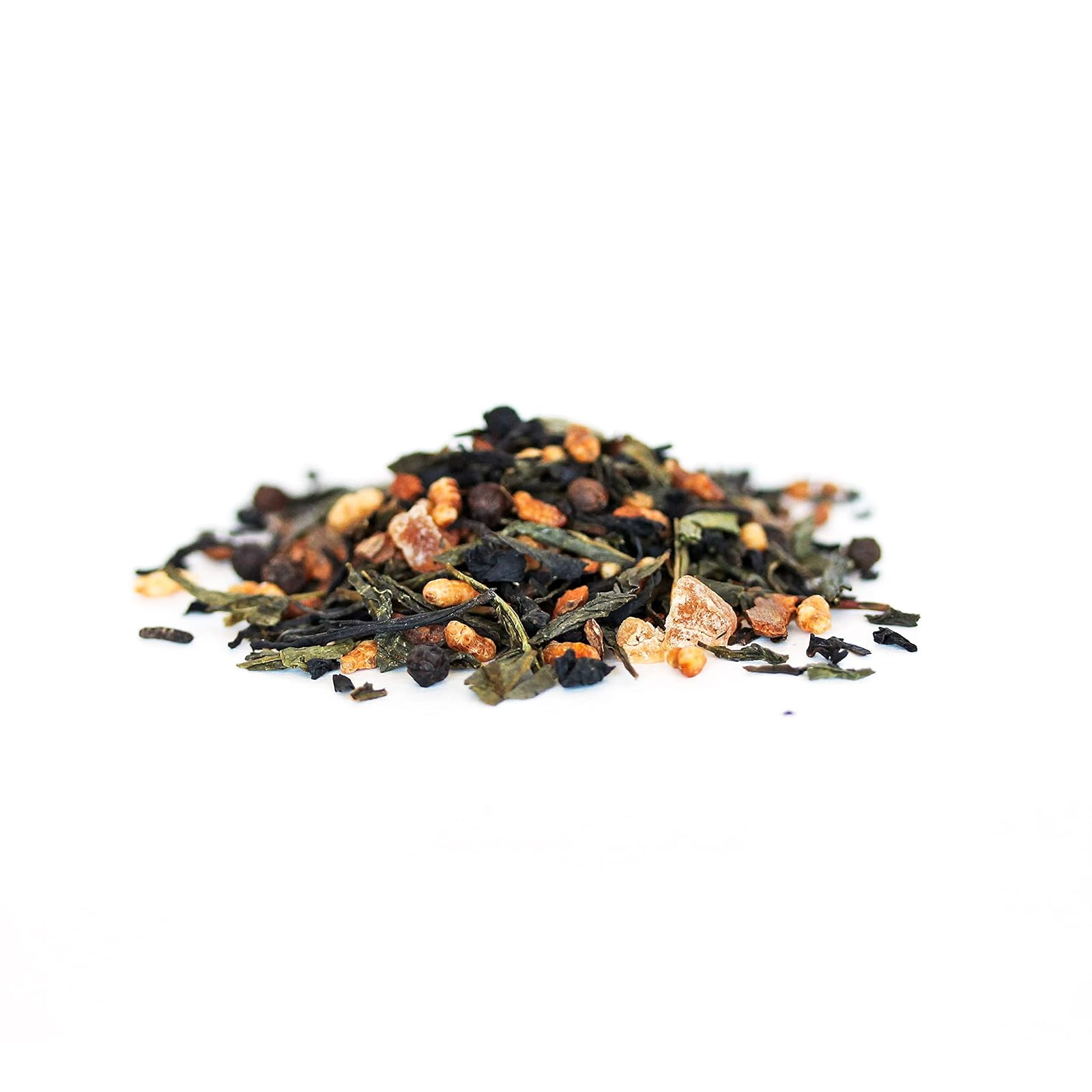 organic green tea with spoon