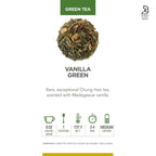 Organic green tea with vanilla flavour