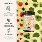 organic greens and reds mix