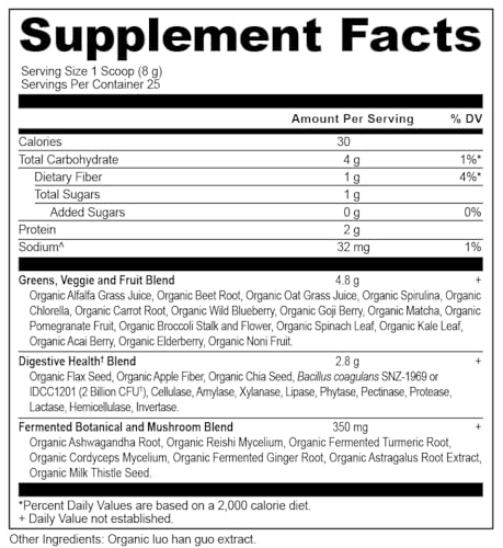 organic greens for a healthier you
