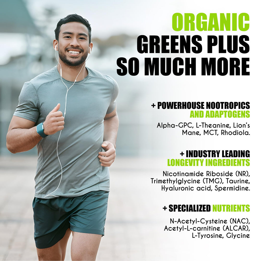 organic greens for enhanced longevity