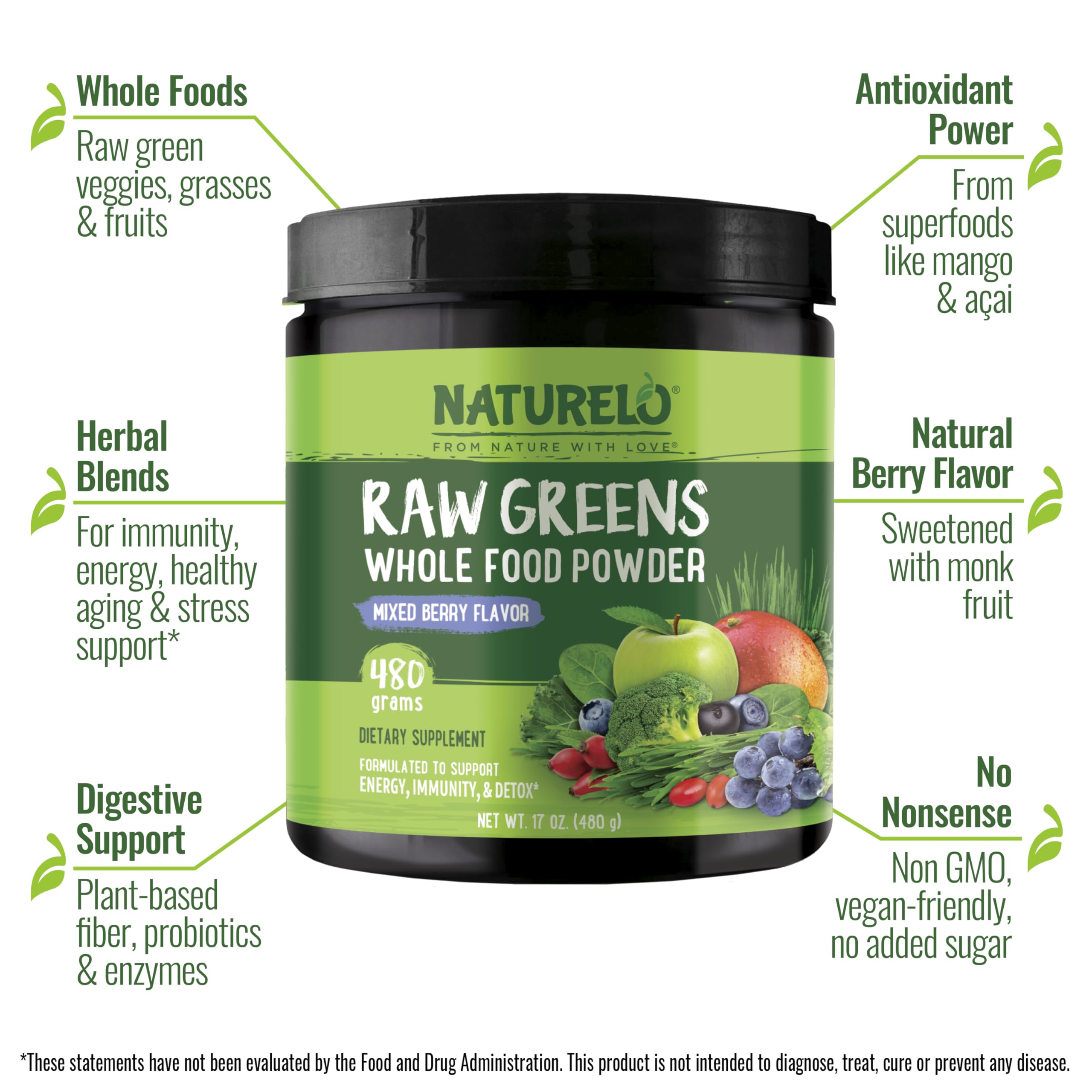 organic greens for immune support