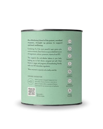 organic greens for vitality