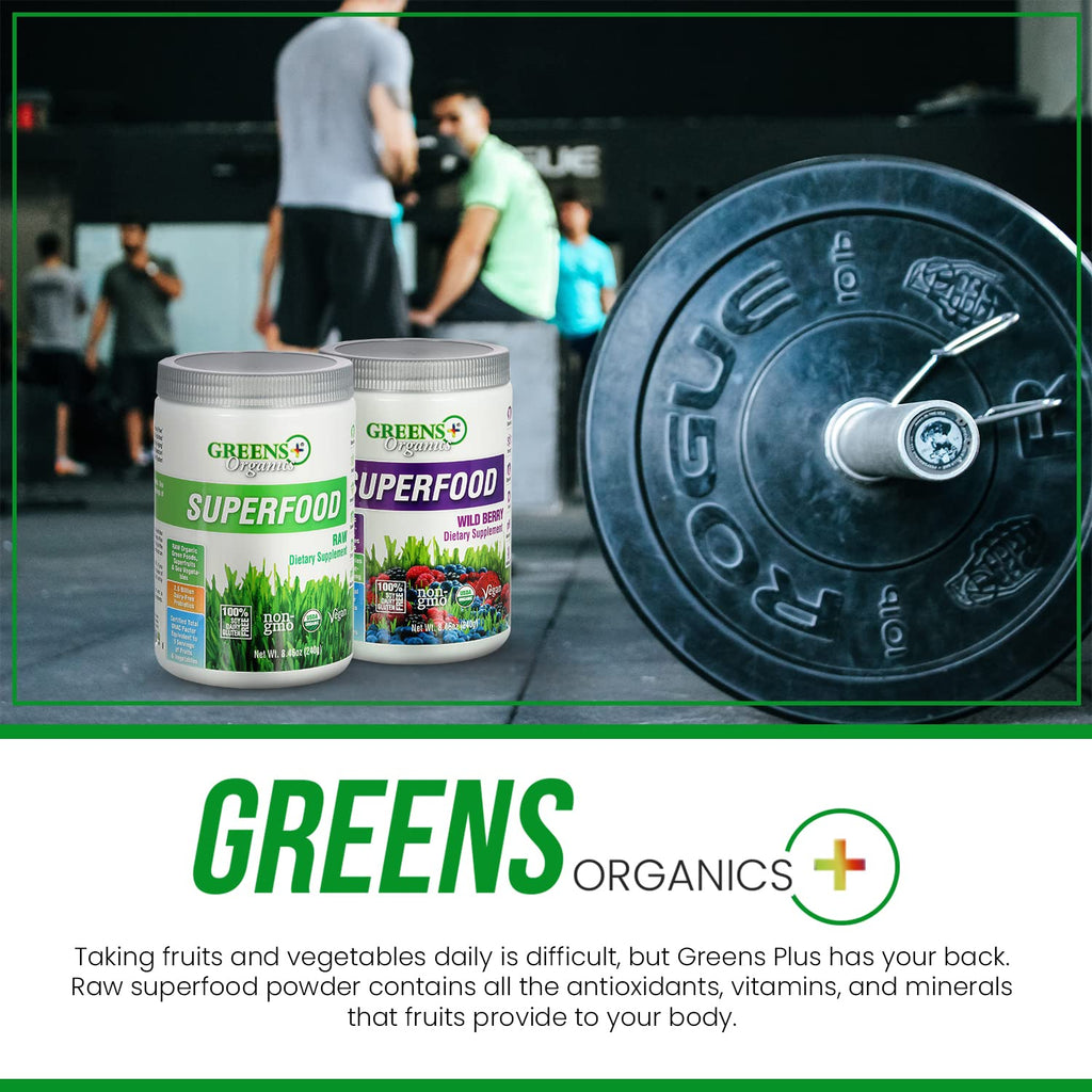 Organic greens powder for daily health
