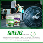 Organic greens powder for daily health