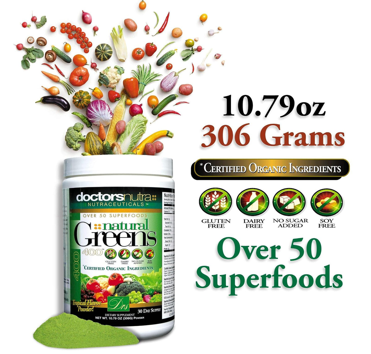 organic greens powder for energy