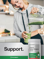 Organic greens powder for immune support