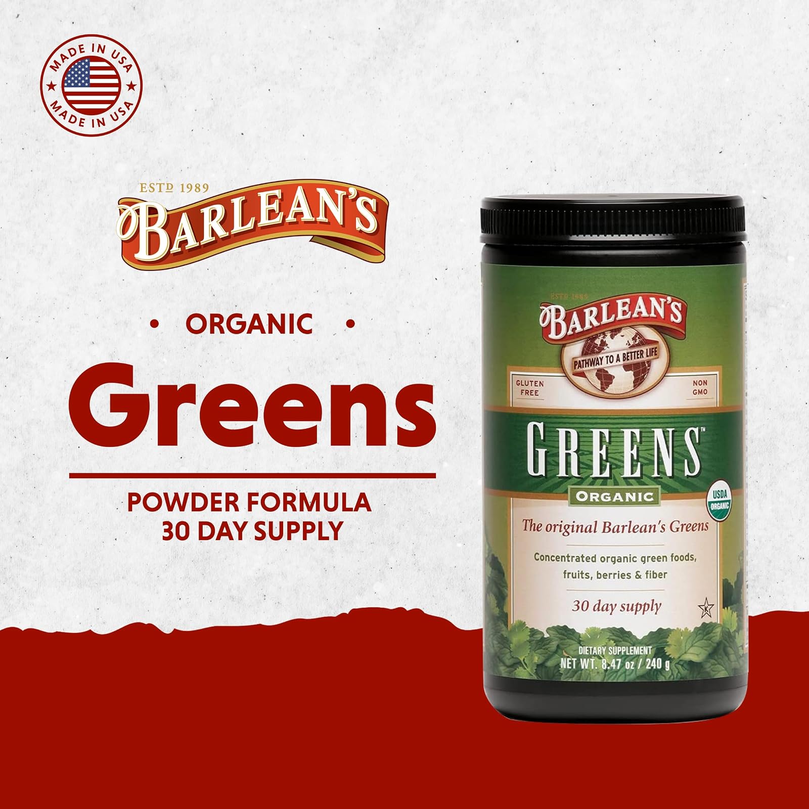organic greens powder with probiotics
