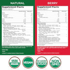 Organic greens powders for daily nutrition