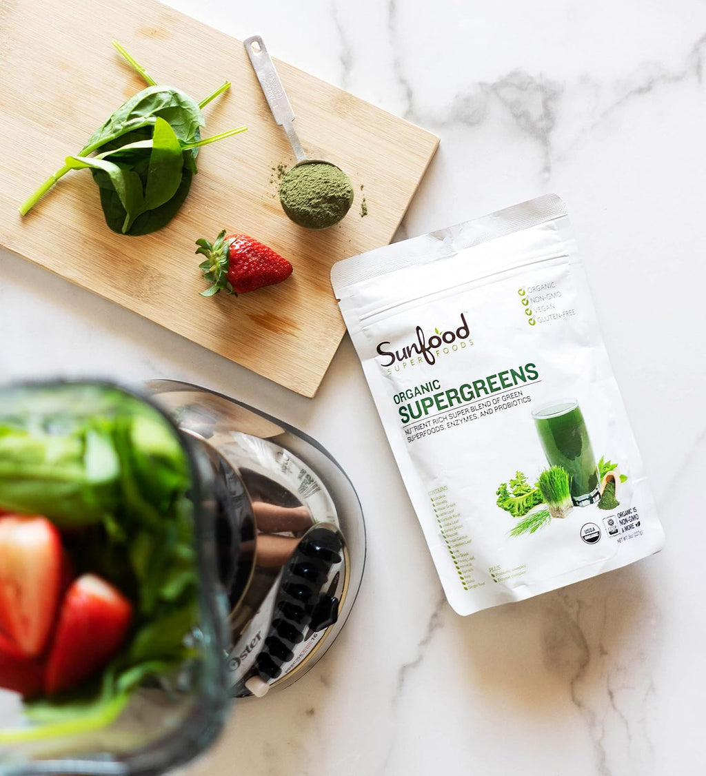 organic greens powders for detox